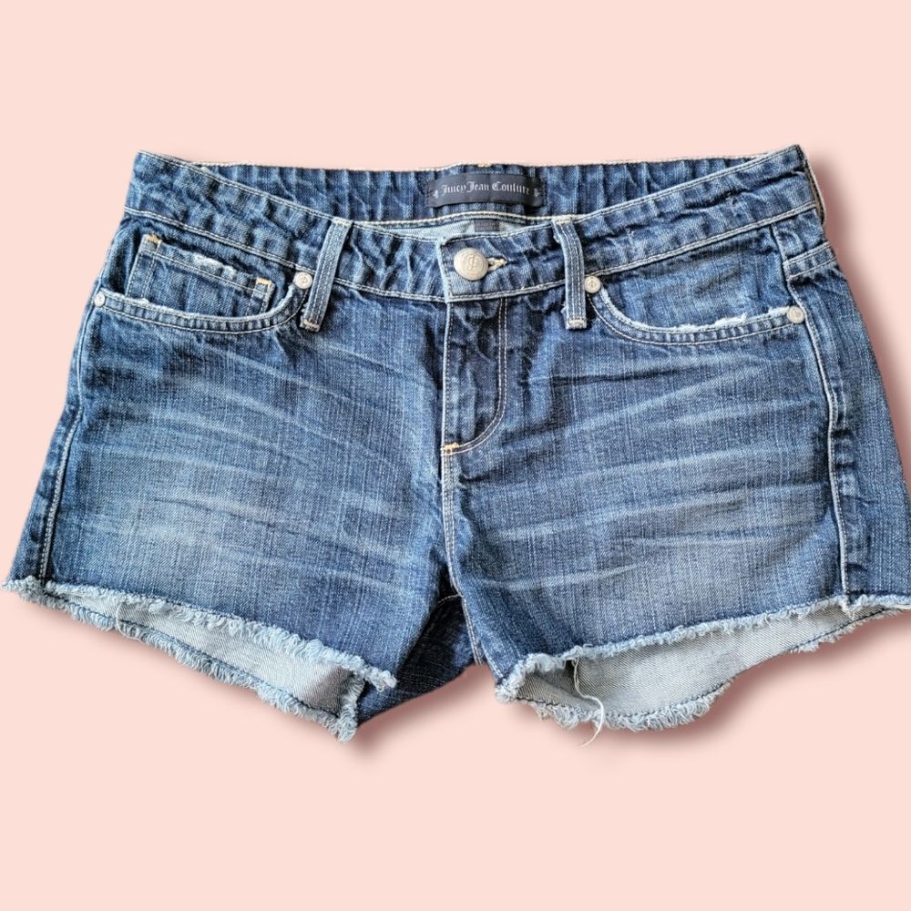 Juicy Couture Denim Cut Off Shorts - Gem